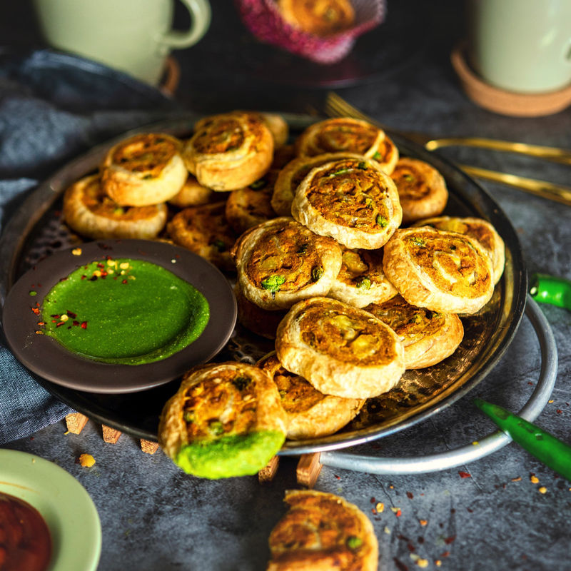 Samosa Pinwheels - (Step-By-Step + Video Recipe)