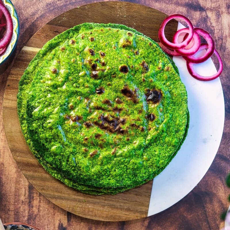 Soft Spinach Roti Recipe | Palak Atta Roti