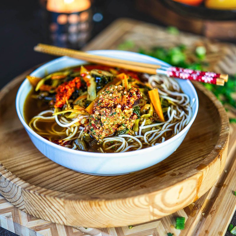 Vegetable Thukpa Soup Recipe