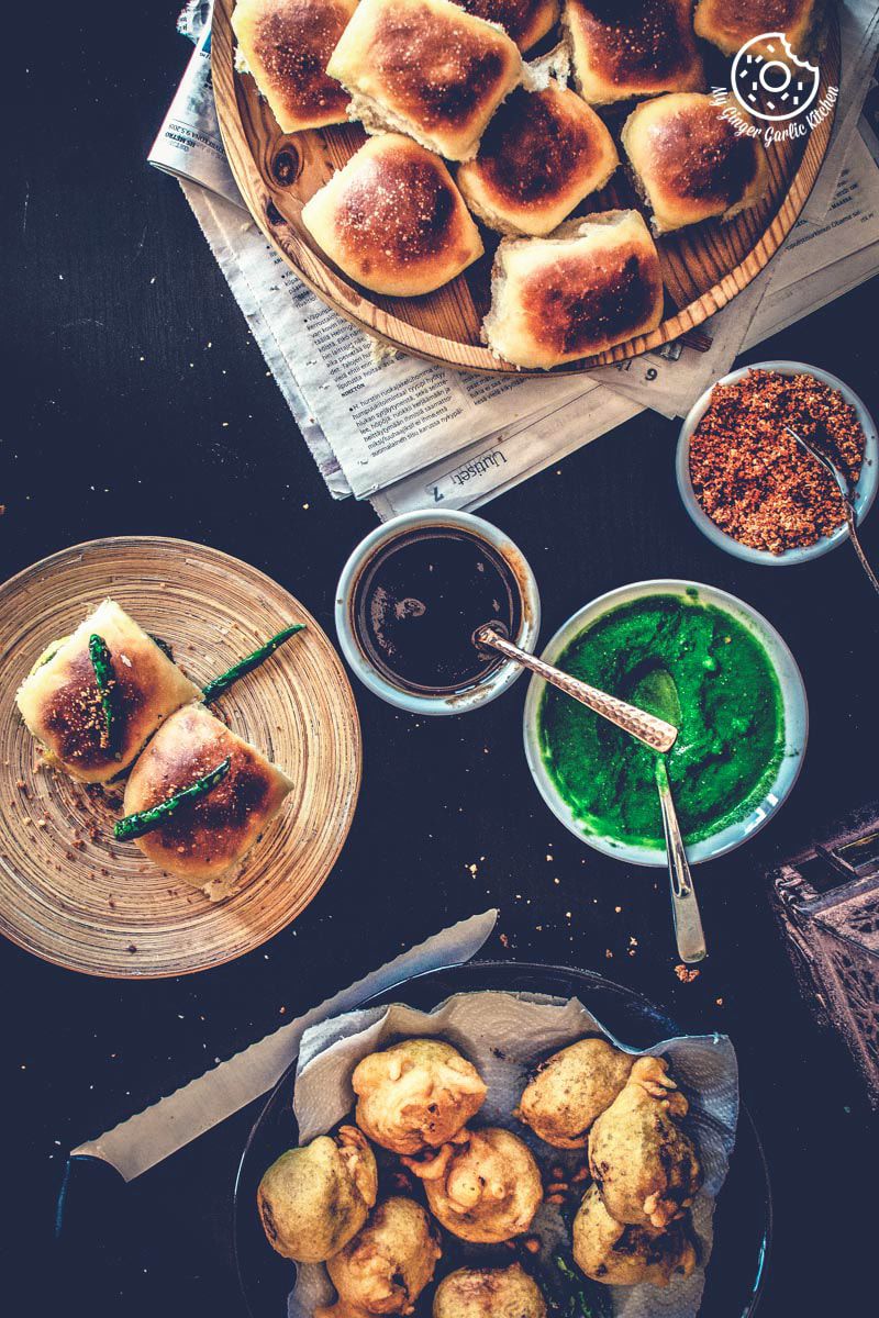 Vada Pav Recipe + Video (How To Make Mumbai Style Vada Pav) | My Ginger ...